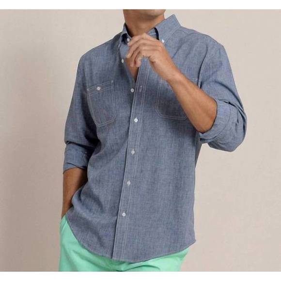 Southern Tide | Shirts | New Southern Tide Dock Shirt In Seven Seas ...